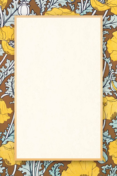 Rectangle antique floral frame vector | Premium Vector - rawpixel