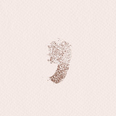Transparent glitter comma symbol brushed | Premium PNG Sticker - rawpixel