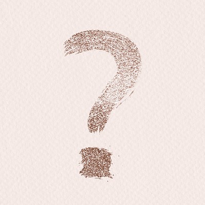Transparent glitter question mark brushed | Premium PNG Sticker - rawpixel