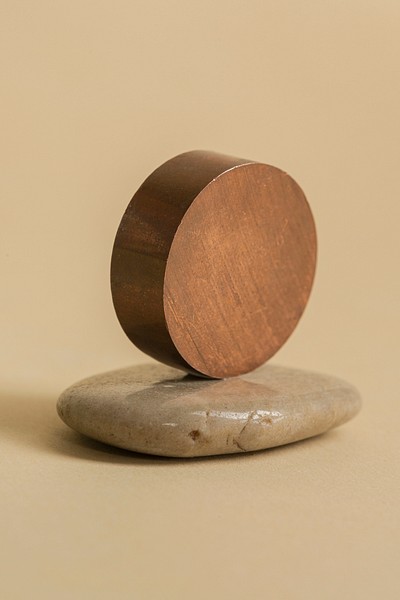 Round wooden home decor stone | Premium PSD - rawpixel