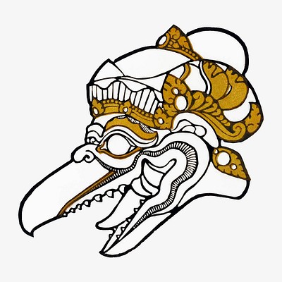 Head Garuda (ca. 1942) print | Free Photo Illustration - rawpixel