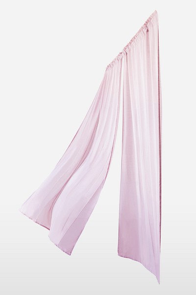 Pink drapery hanging curtain rod | Premium PNG Sticker - rawpixel