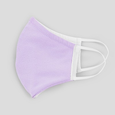 Pastel purple fabric face mask | Premium PNG Sticker - rawpixel