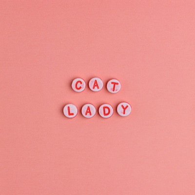 Cat lady typography beads alphabets | Free Photo - rawpixel