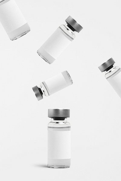 Falling injection vial glass bottles | Free Photo - rawpixel