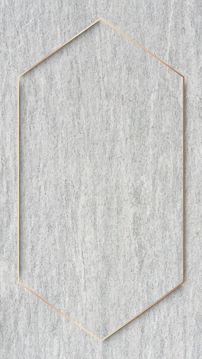 Hexagon silver frame on gray | Premium Vector - rawpixel