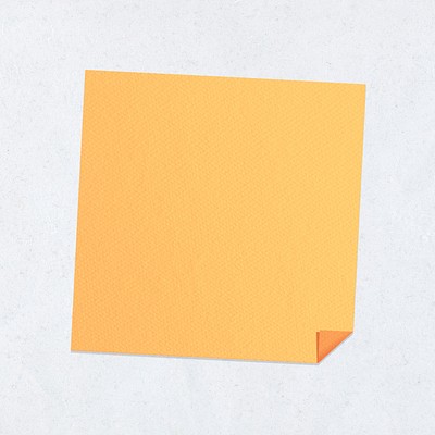 Yellow paper sticky note design | Premium PSD - rawpixel