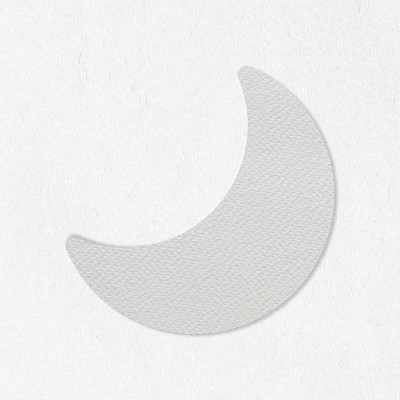 Gray paper crescent moon design | Premium PSD - rawpixel