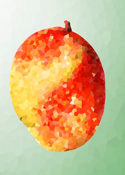 Mango crystallized style illustration | Free PSD - rawpixel