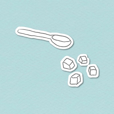 Doodle sugar cube design element | Premium PNG Sticker - rawpixel