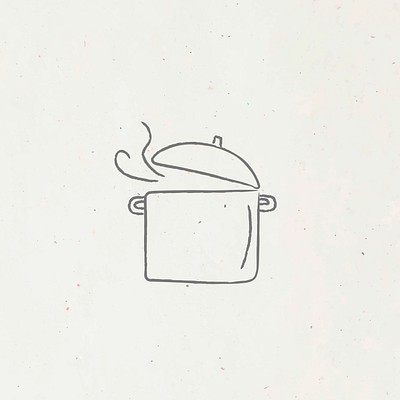 Doodle cooking pot design element | Premium PNG Sticker - rawpixel
