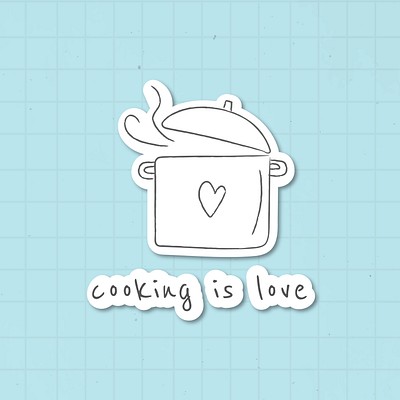 Doodle cooking pot sticker vector | Premium Vector - rawpixel