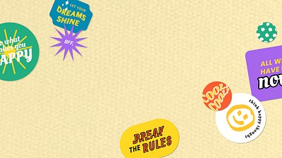 Word sticker border psd paper | Premium PSD - rawpixel