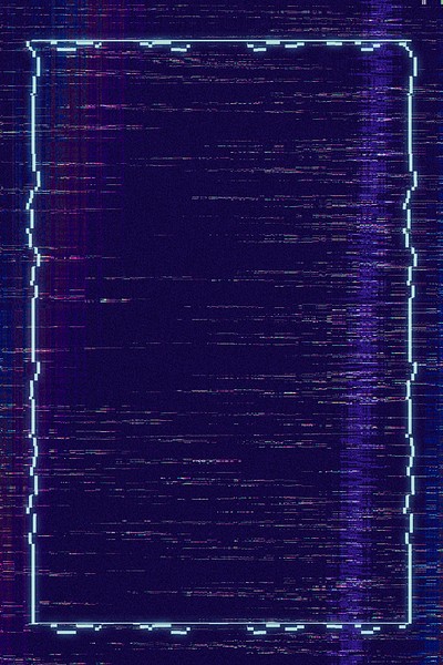 Rectangle frame on glitch effect | Premium PSD - rawpixel