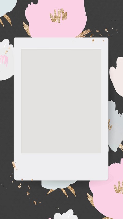 Instant camera frame png flower | Premium PNG - rawpixel