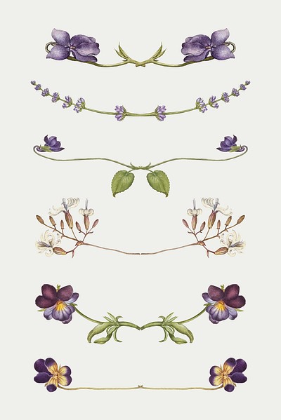 Flower floral flourish design vector | Premium Vector - rawpixel