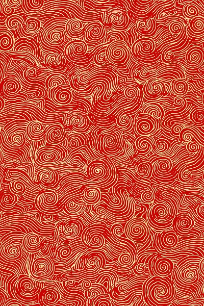 Oriental wave pattern red Chinese | Premium Photo - rawpixel