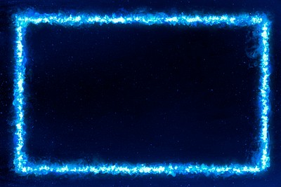 Blue png rectangle fire frame | Premium PNG - rawpixel