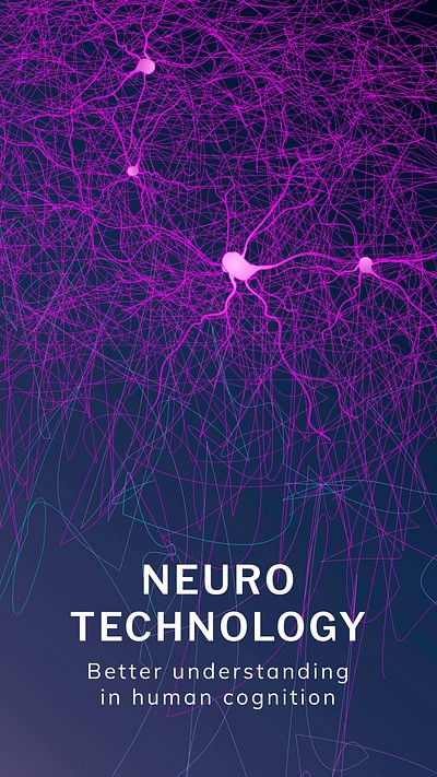 Neurotechnology smart healthcare template vector | Premium Vector ...