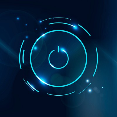 Power button png blue icon | Premium PNG Sticker - rawpixel