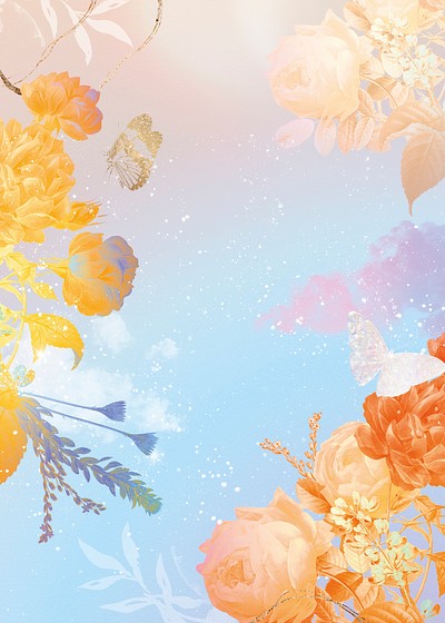 Flower frame, aesthetic design vector, | Premium Vector - rawpixel