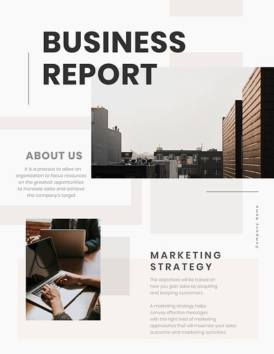 Business report vector flyer editable | Premium Vector Template - rawpixel