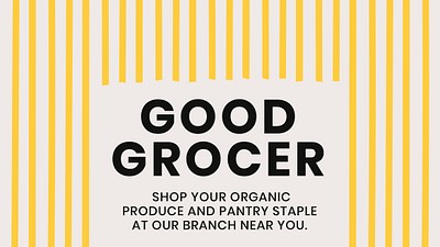 Good grocer food template vector | Free Vector Template - rawpixel