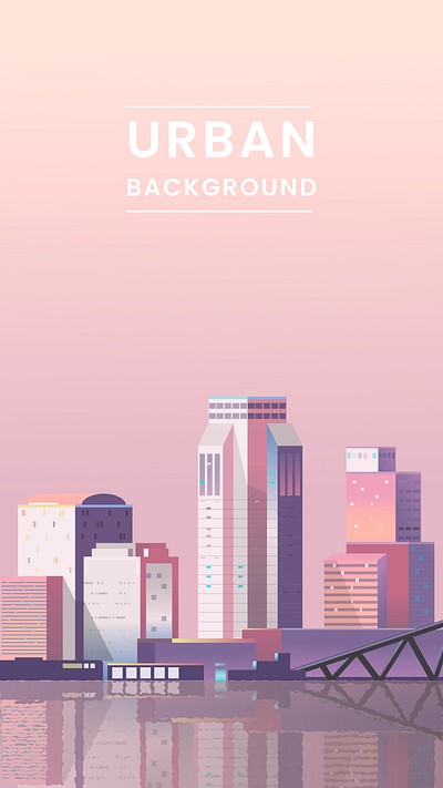 Urban scene scene dusk background | Premium Vector - rawpixel