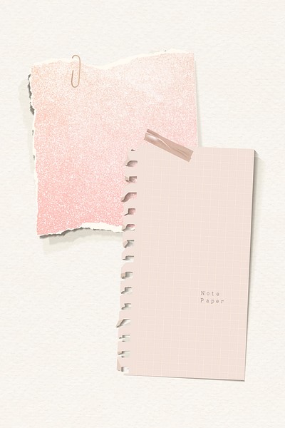 Glittery earth tone note paper | Premium Vector - rawpixel