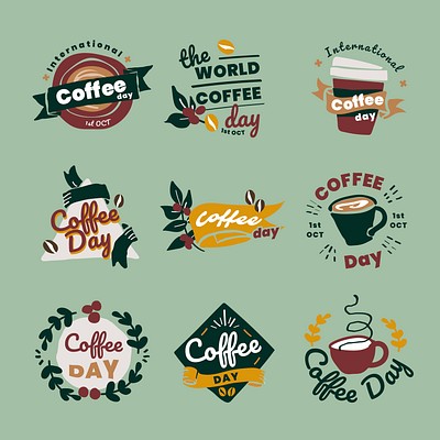Coffee day logo design vector | Premium Vector - rawpixel