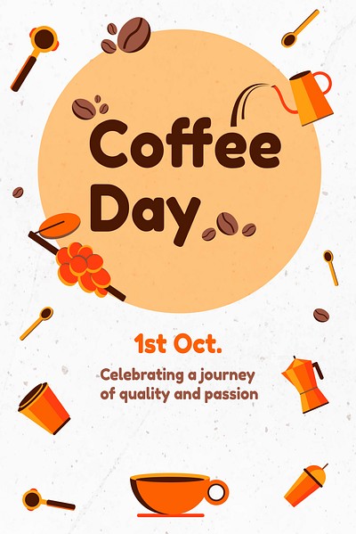 Coffee day poster design vector | Premium Vector - rawpixel