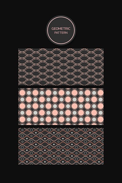Seamless geometric pattern vector set | Premium Vector - rawpixel