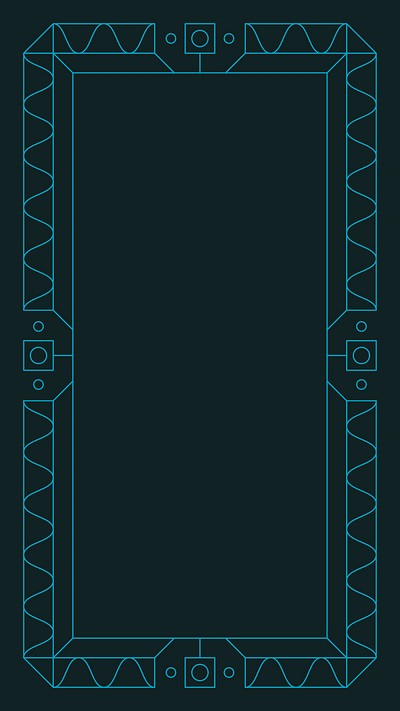 Geometrical patterned green frame mobile | Premium Vector - rawpixel