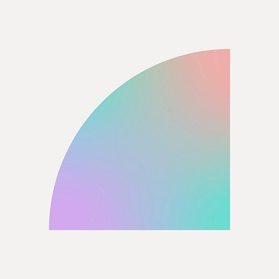 Colorful gradient element | Premium PNG Sticker - rawpixel