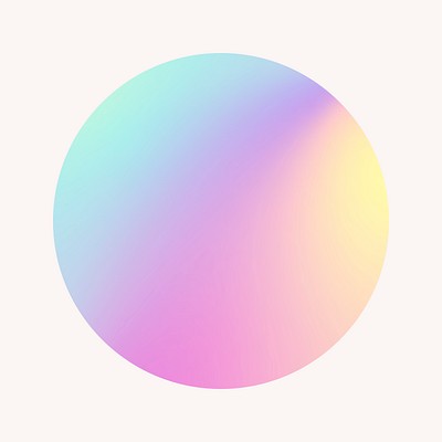 Colorful round gradient element transparent | Premium PNG Sticker ...