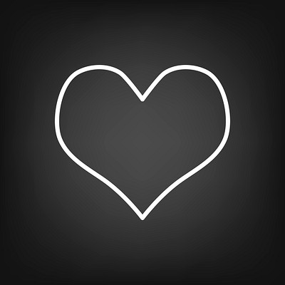 Stroke heart geometric shape transparent | Premium PNG - rawpixel