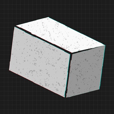 Gray geometric cuboid glitch effect | Premium PNG Sticker - rawpixel