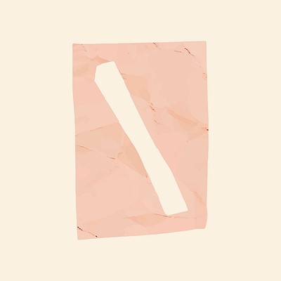 Slash paper cut symbol vector | Premium Vector - rawpixel