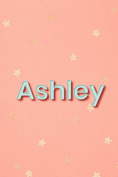 Ashley png typography name sticker | Premium PNG Sticker - rawpixel