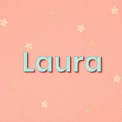 Laura word art typography vector | Premium Vector - rawpixel