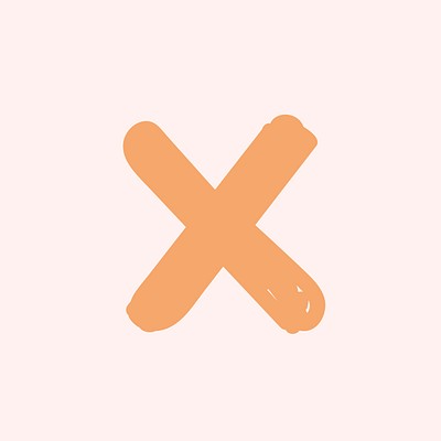 Psd multiplication symbol doodle typography | Premium PSD - rawpixel