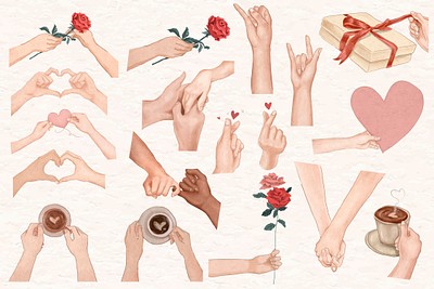 Cute Valentine’s day png hand | Premium PNG - rawpixel