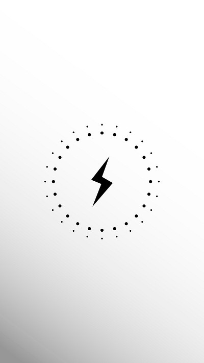Black PNG charging icon lightning | Premium Icons Sticker - rawpixel