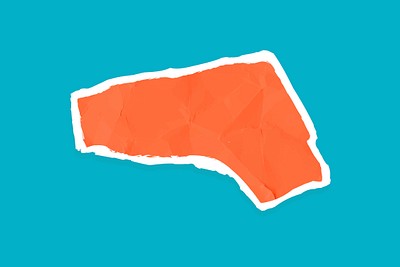 Orange ripped crumpled paper vector | Free Vector - rawpixel