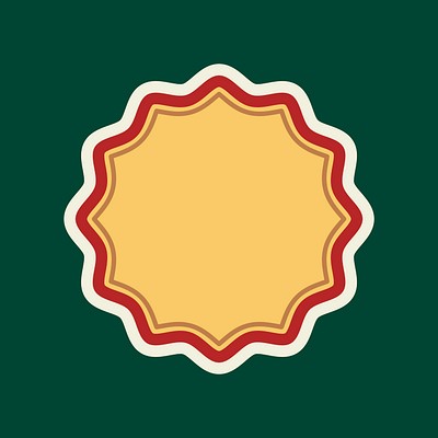 Shape blank badge yellow | Premium Photo - rawpixel