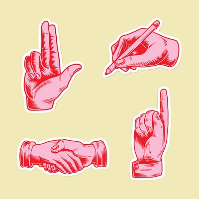 Cool hand gesture sticker white | Premium PNG - rawpixel