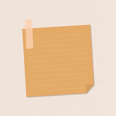 Brown lined notepaper journal sticker | Premium PNG Sticker - rawpixel