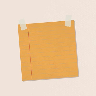 Brown lined notepaper journal sticker | Premium PNG Sticker - rawpixel
