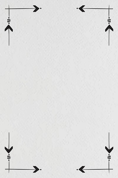 Vector frame border bohemian arrow | Premium Vector - rawpixel