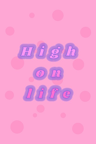 High life vector retro typography | Premium Vector - rawpixel